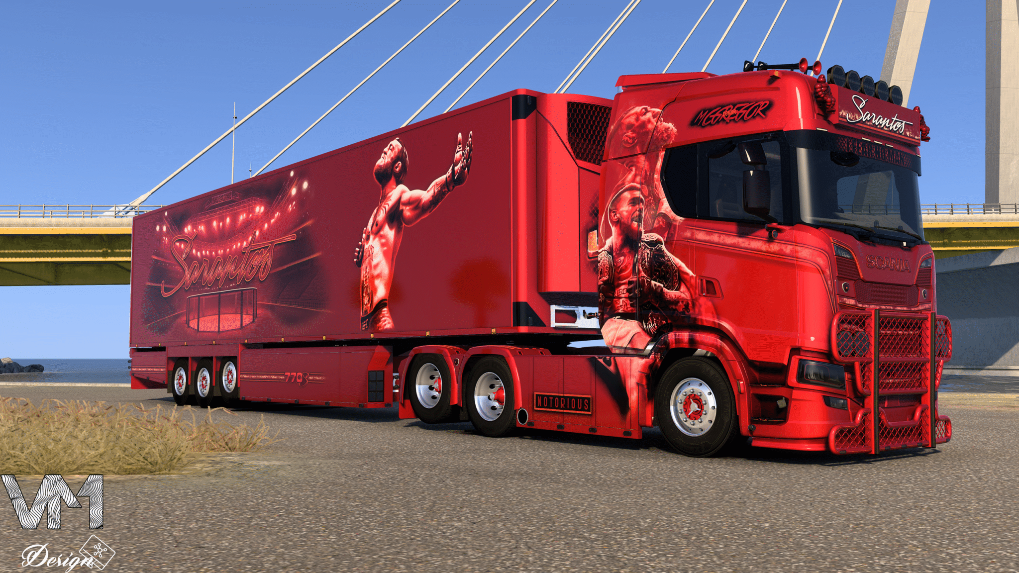 Scania 770S Sarantos "Conor McGregor" Truck and Trailer Combo ...