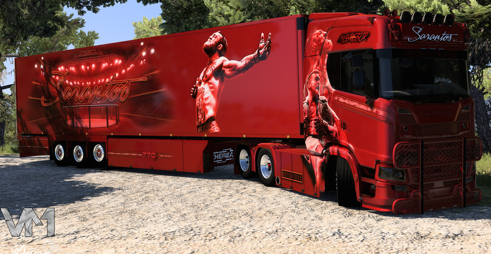 Scania 770S Sarantos "Conor McGregor" Truck and Trailer Combo ...