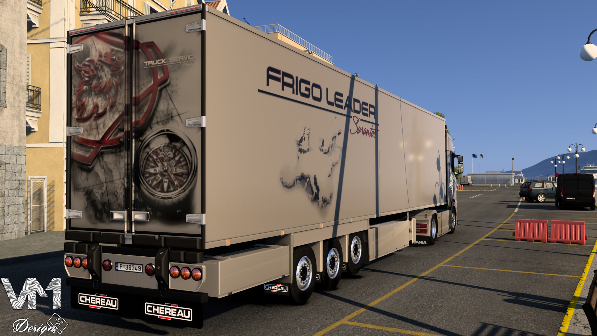 Scania S Frigo Leader Sarantos Truck & Trailer Combo (Standalone) (no ...